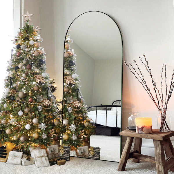 Ebern Designs Craigmore Arch Solid Wood Mirror | Wayfair