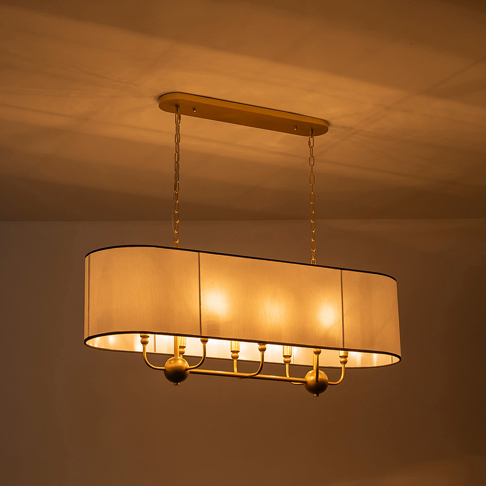 Mercer41 Mihaica 8-Light Dimmable Oval Linear Chandelier & Reviews ...