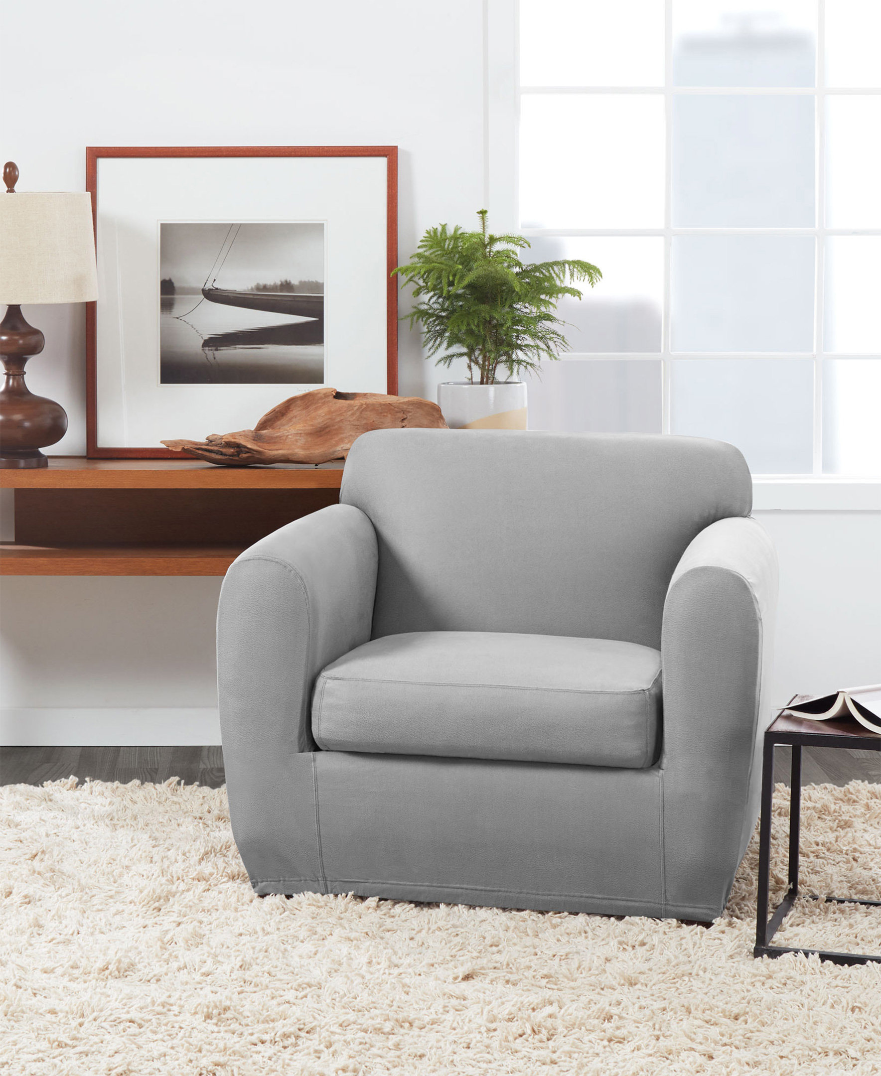 Sure Fit Ultimate Stretch Box Cushion Armchair Slipcover | Wayfair