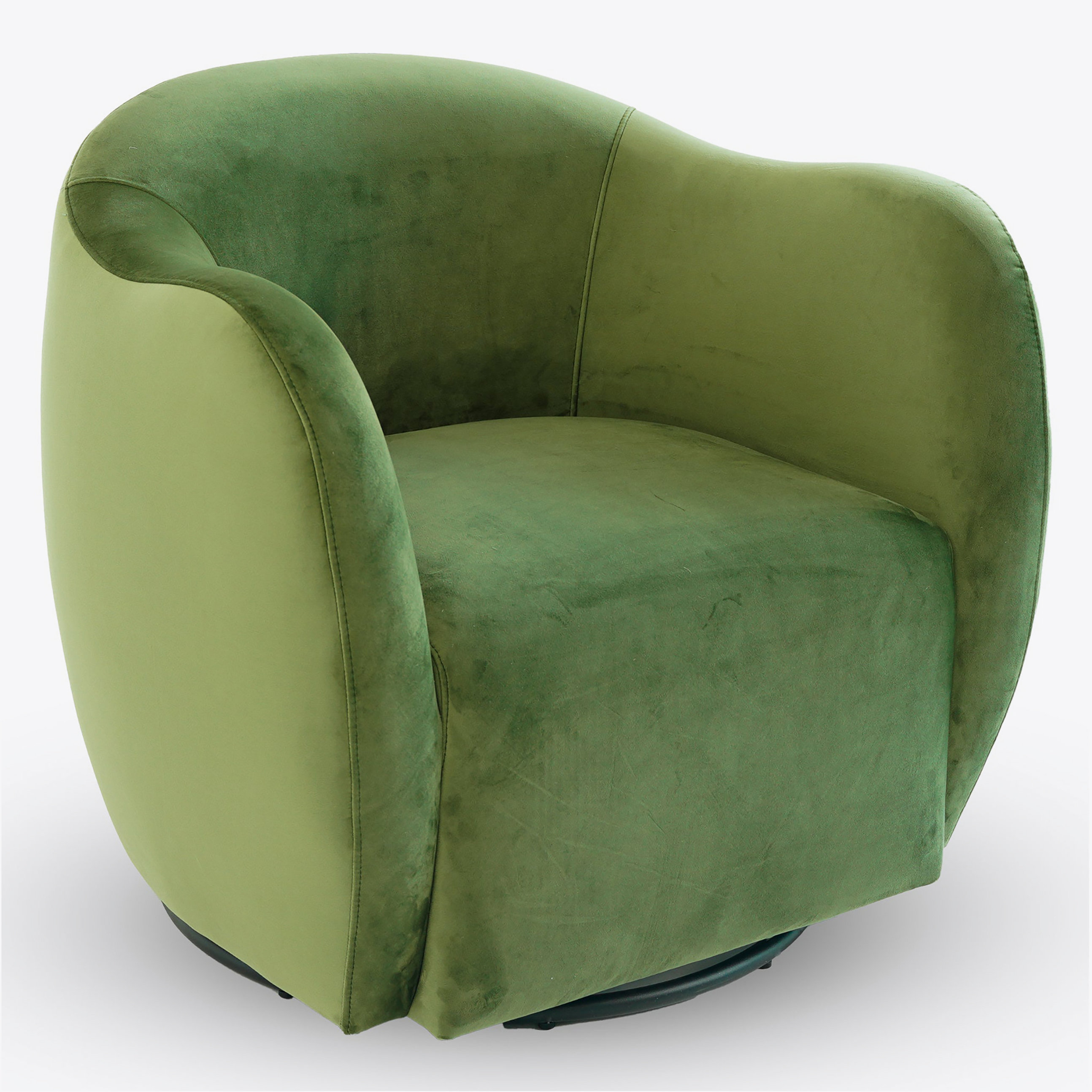 Everly Quinn Renee Swivel Chair - Green Velvet - Wayfair Canada