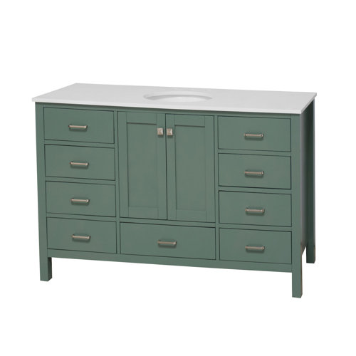 Green Bathroom Vanities You'll Love | Wayfair