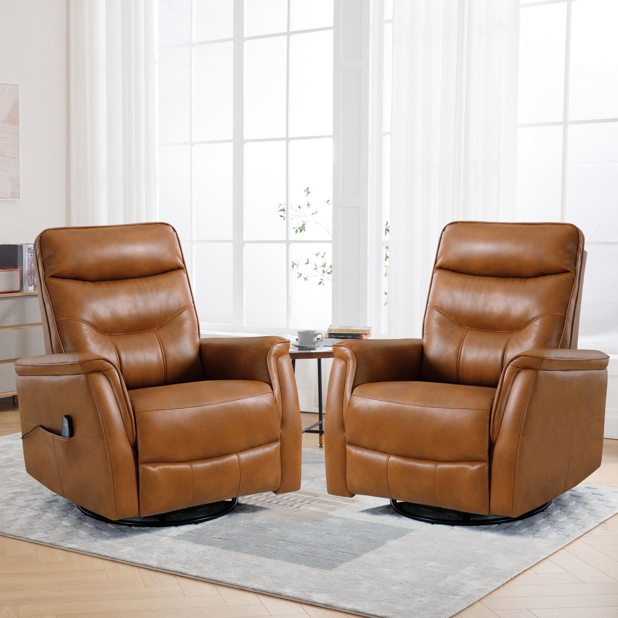 Latitude Run® Aamia Faux Leather Recliner | Wayfair