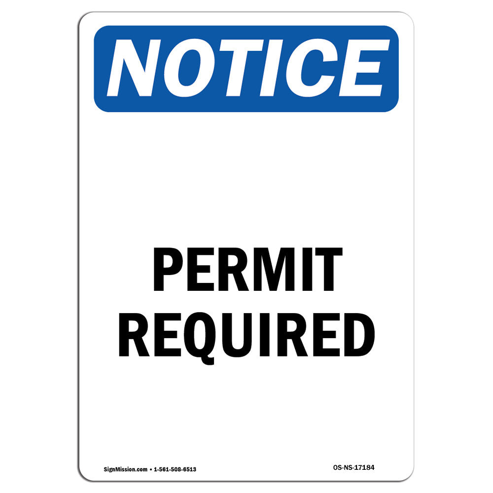 SignMission Permit Required Sign | Wayfair