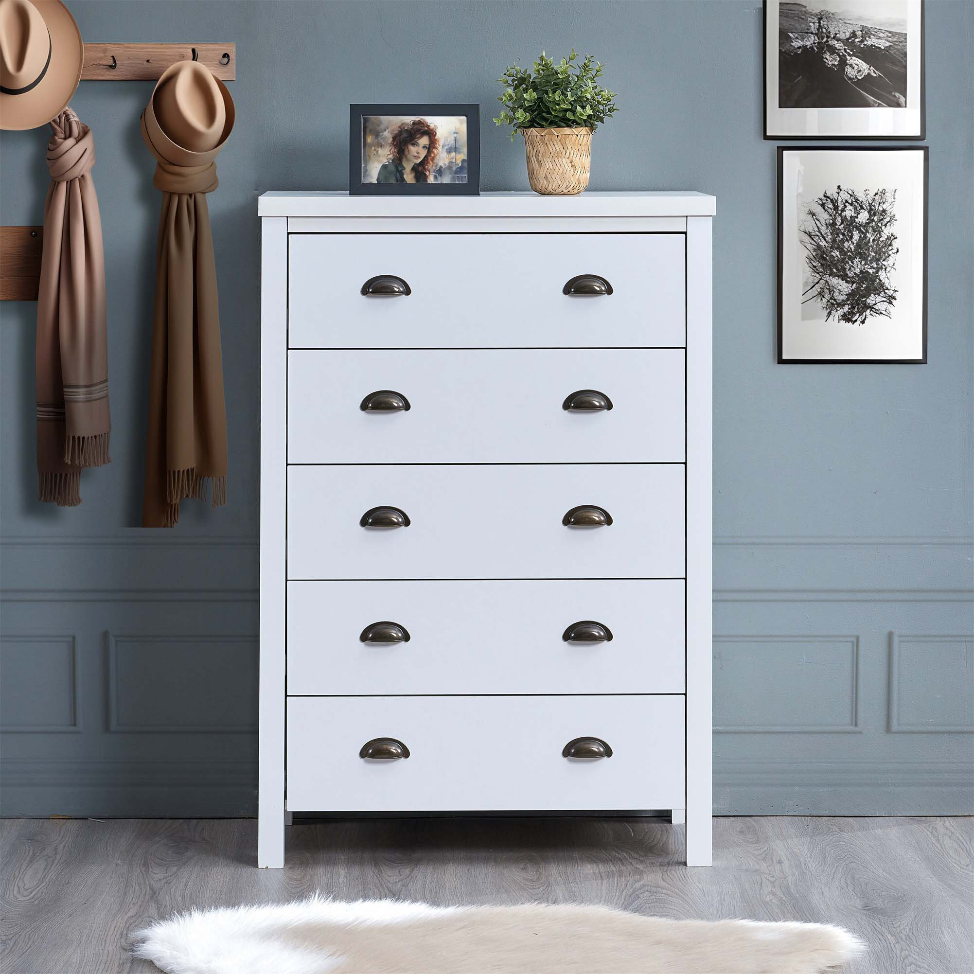 Lark Manor™ 5 Drawer Chest With Interlock Drawer Feature – Drawer Slide ...