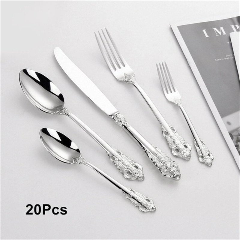 House Of Hampton® Jahsim Stainless Steel Flatware Set - Service for 4 ...