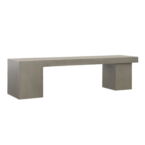 Wayfair | Cast Stone & Concrete Outdoor Benches You'll Love in 2023