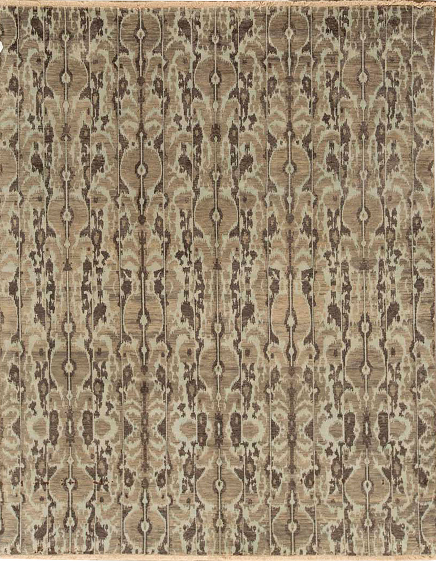 Bokara Rug Co., Inc. Hand-Knotted High-Quality Light Blue and Brown ...