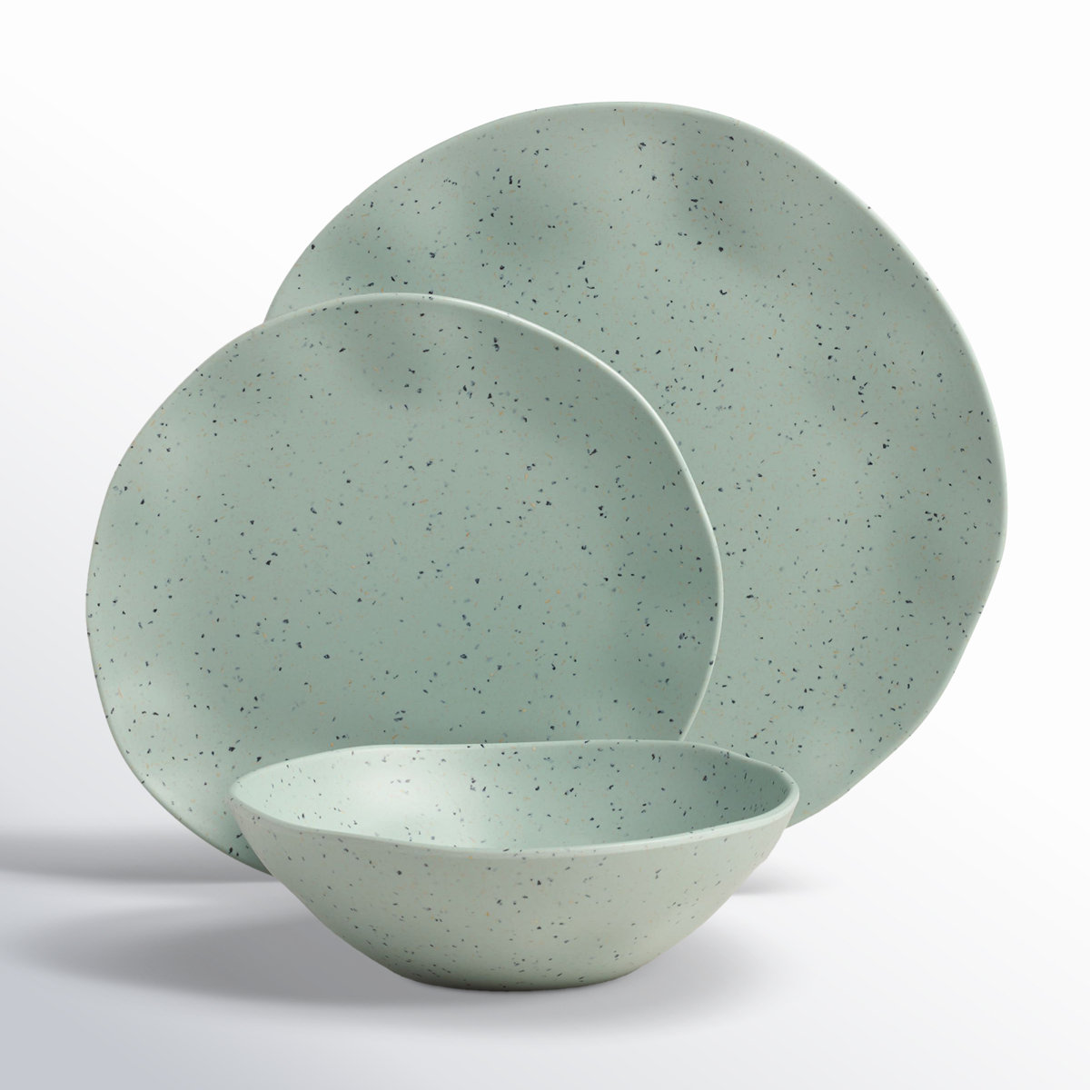 Oneida Terrazzo Melamine 12 Piece Dinnerware Set & Reviews | Birch Lane