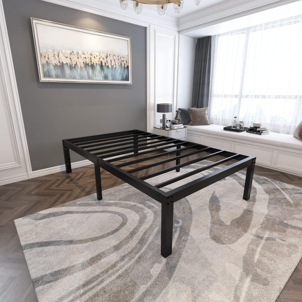 Latitude Run® 18 Inch Tall And Strong Platform MetalBed Frame/Easy ...