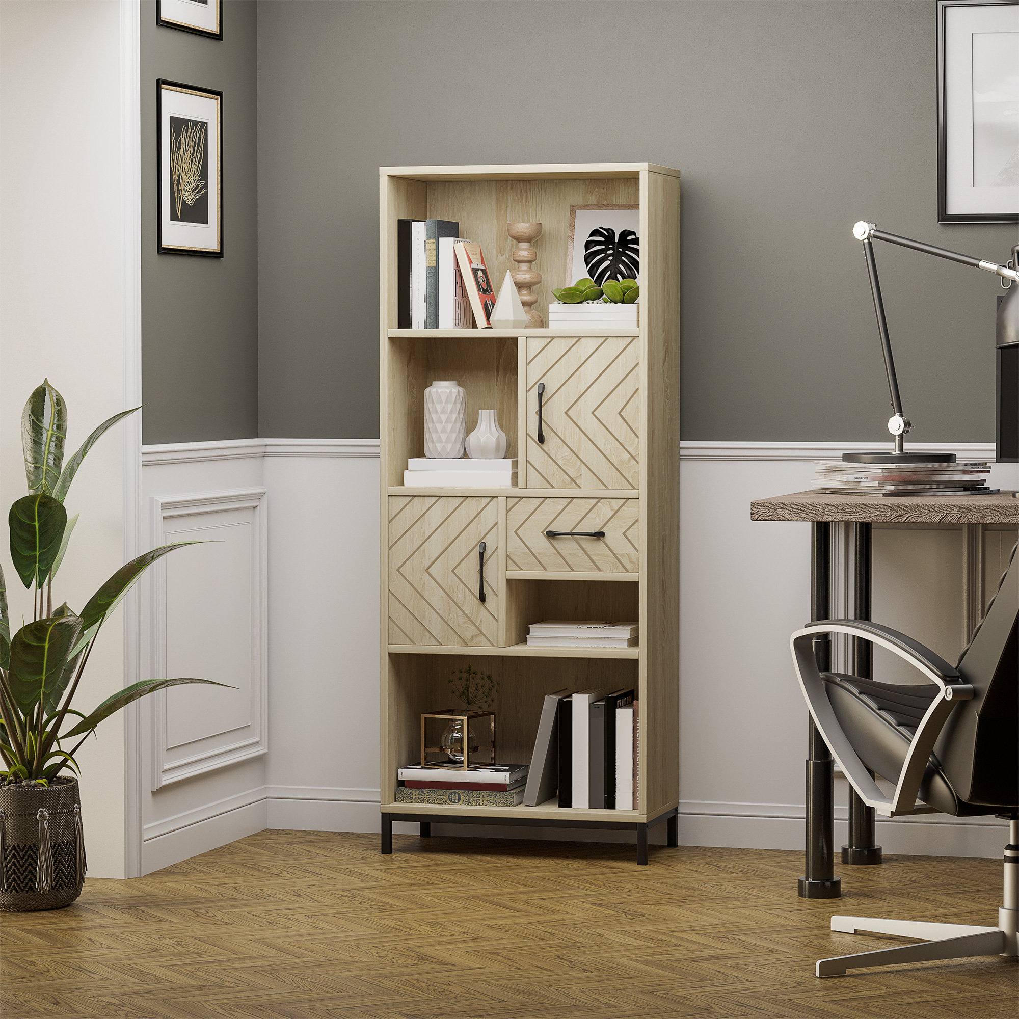 George Oliver 59" H x 23.5" W Standard Bookcase & Reviews - Wayfair Canada