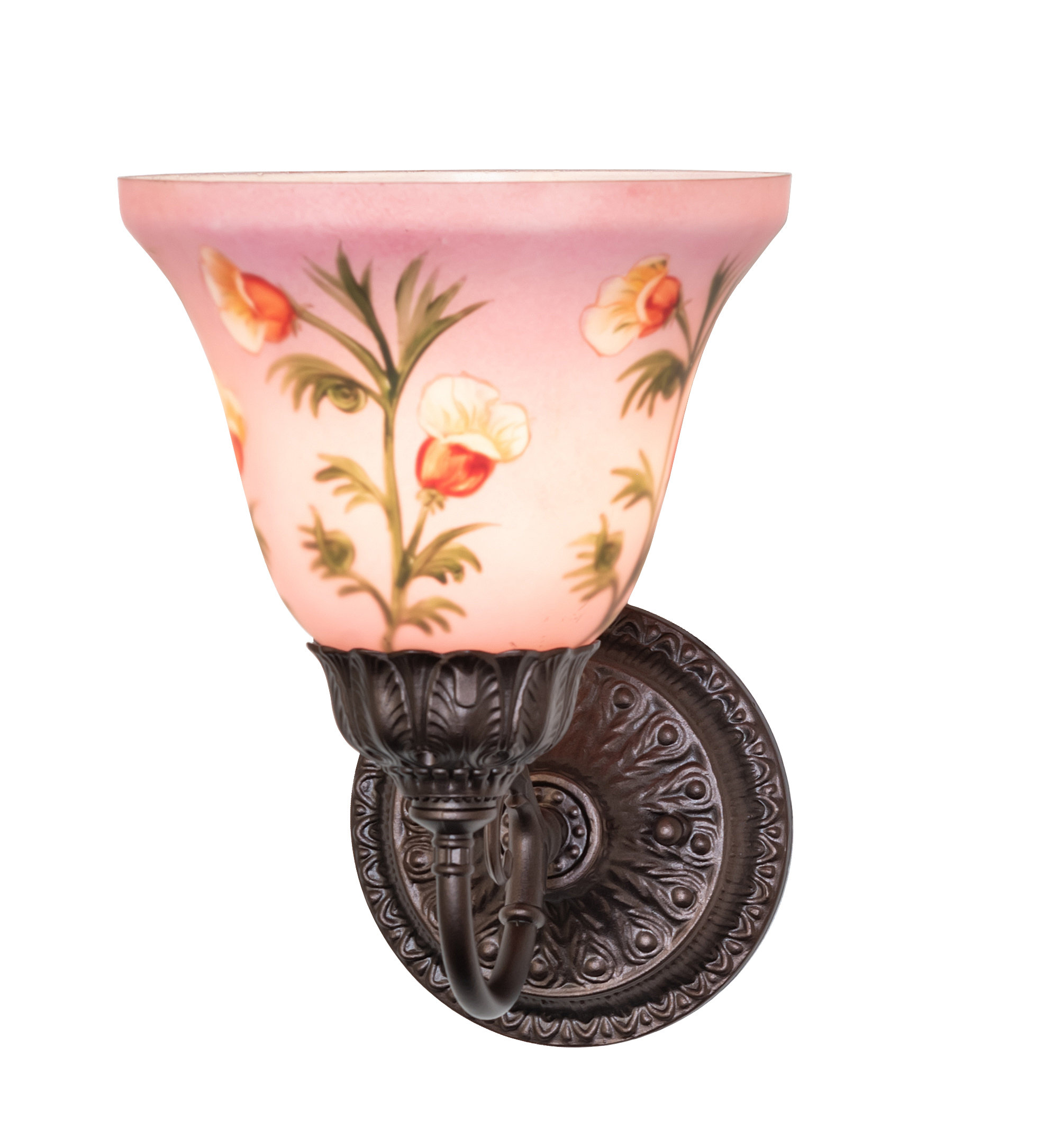 Bloomsbury Market 8" Wide Bell Flower Wall Sconce | Wayfair