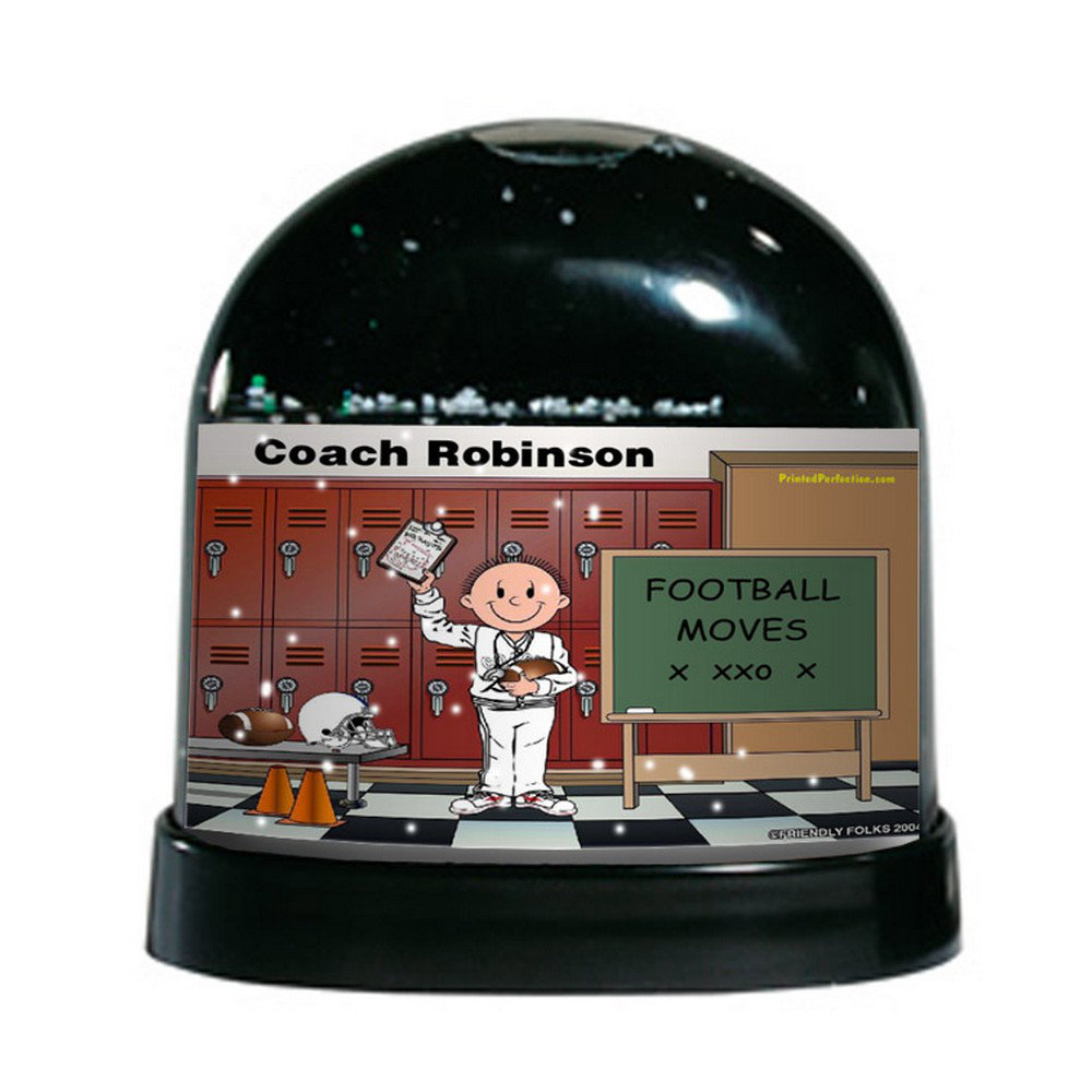 The Holiday Aisle® Friendly Folks Cartoon Caricature Male Football Snow ...