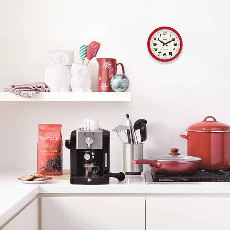 Sharp Wall Clock, Silent Non Ticking, Battery Operated | Wayfair
