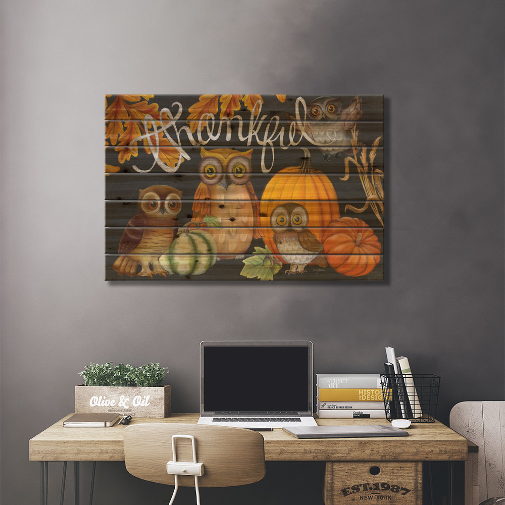The Holiday Aisle® Harvest Owl III | Wayfair