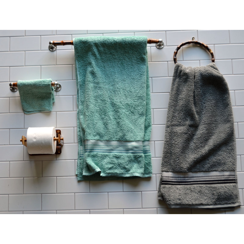 Bamboo54 20'' Wood Wall Towel Bar | Wayfair