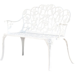 Plow & Hearth Grapevine Aluminum Garden Bench & Reviews | Wayfair