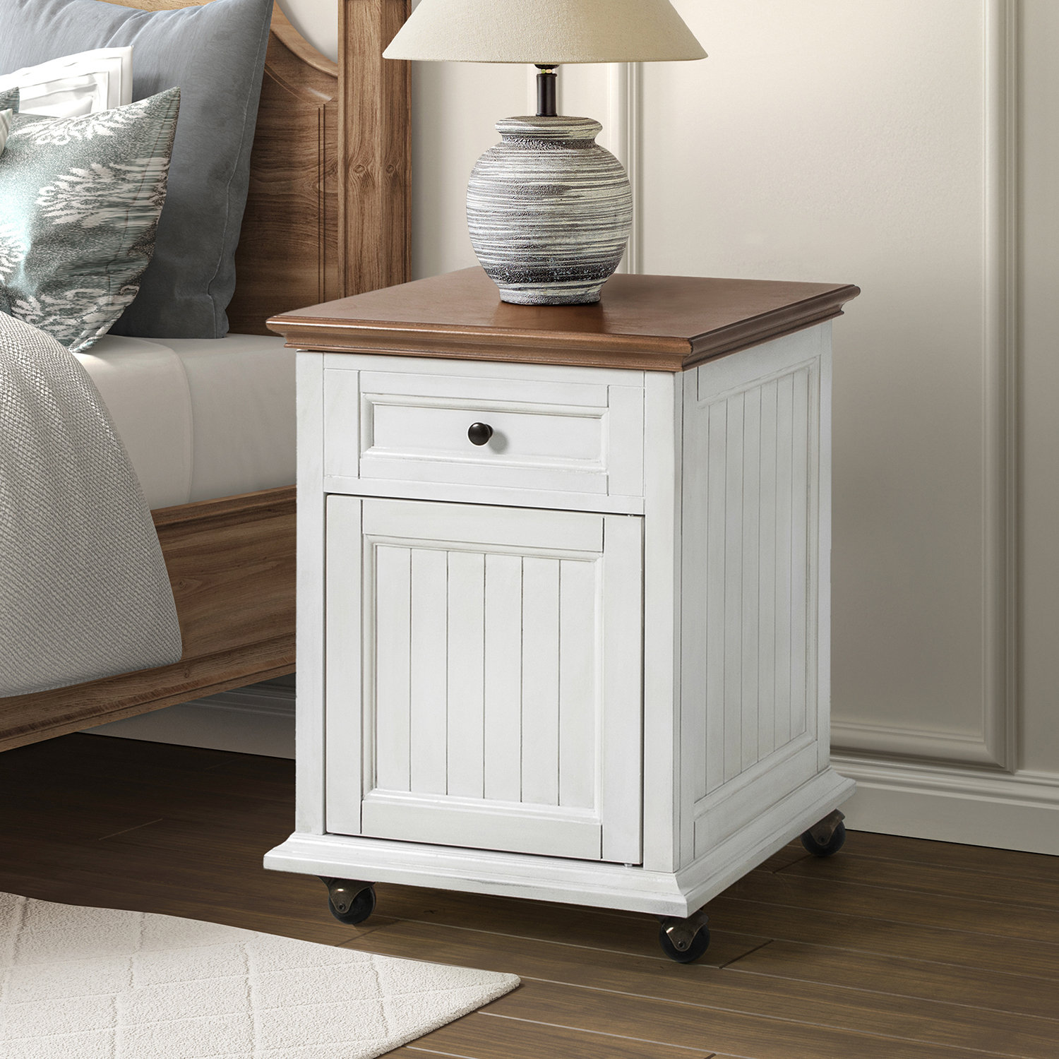 Red Barrel Studio Boise 18''W Traditional Lift-Top End Table With Built-In Charging Station ...