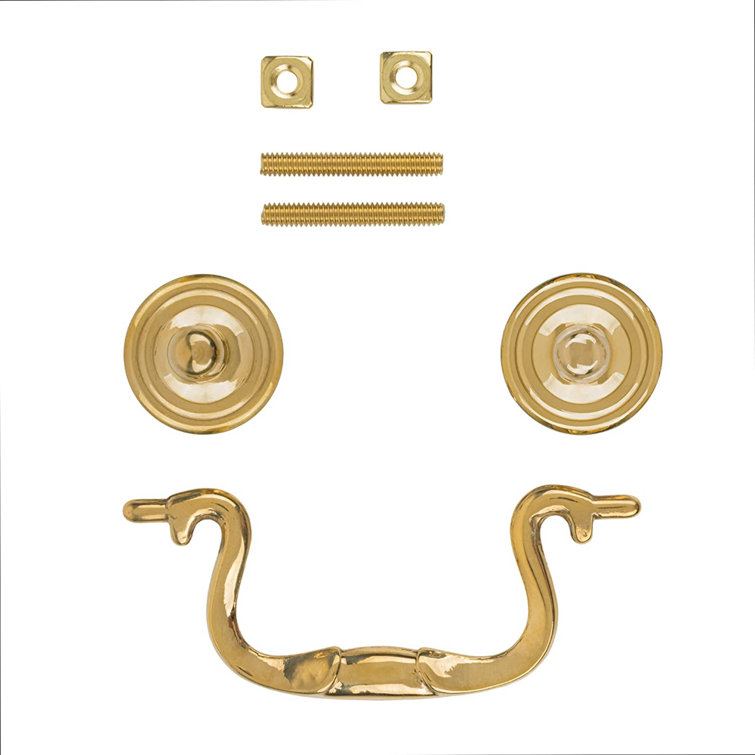 UNIQANTIQ HARDWARE SUPPLY Swan Neck Drawer Bail Pull (Centers: 3 ...