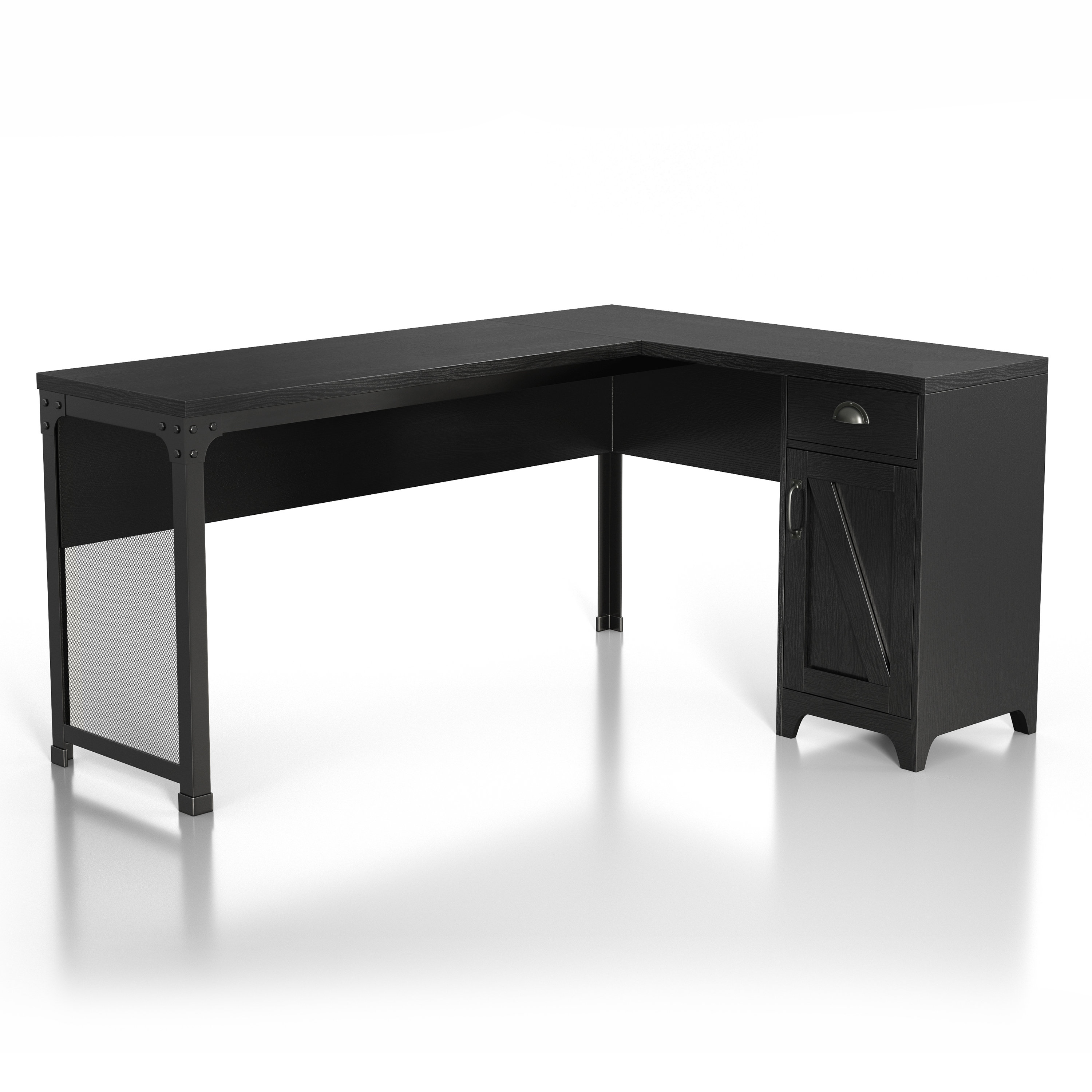 Gracie Oaks L-Shape Executive Desk - Wayfair Canada