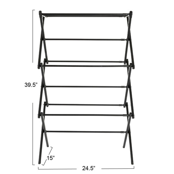 Household Essentials Steel Foldable Accordion Drying Rack | Wayfair