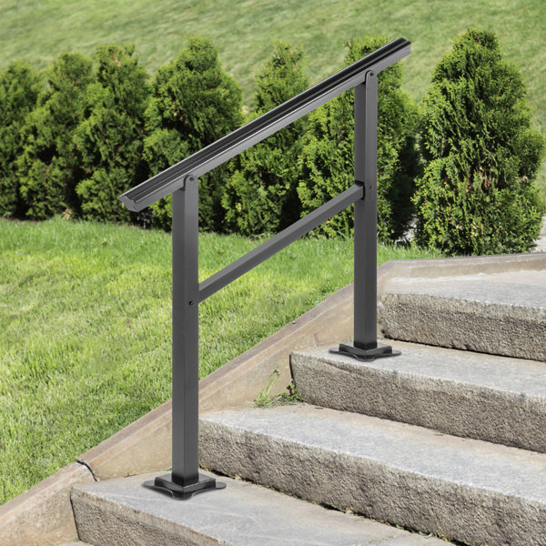 VEVOR Stair Railing Kit Aluminum Handrail Flexible Outdoor Deck Hand ...