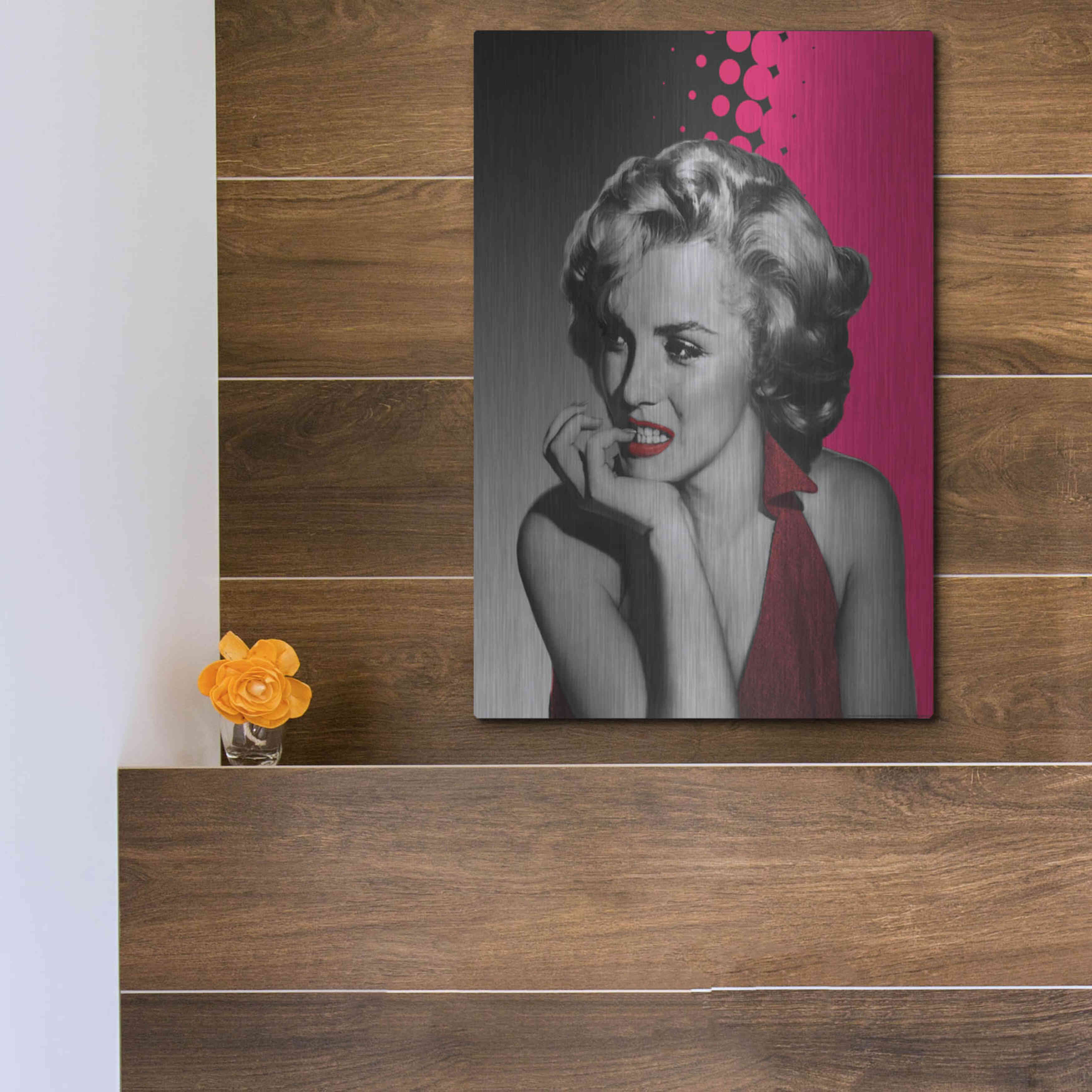 Everly Quinn The Thinker In Red by - Unframed Photograph on Metal ...