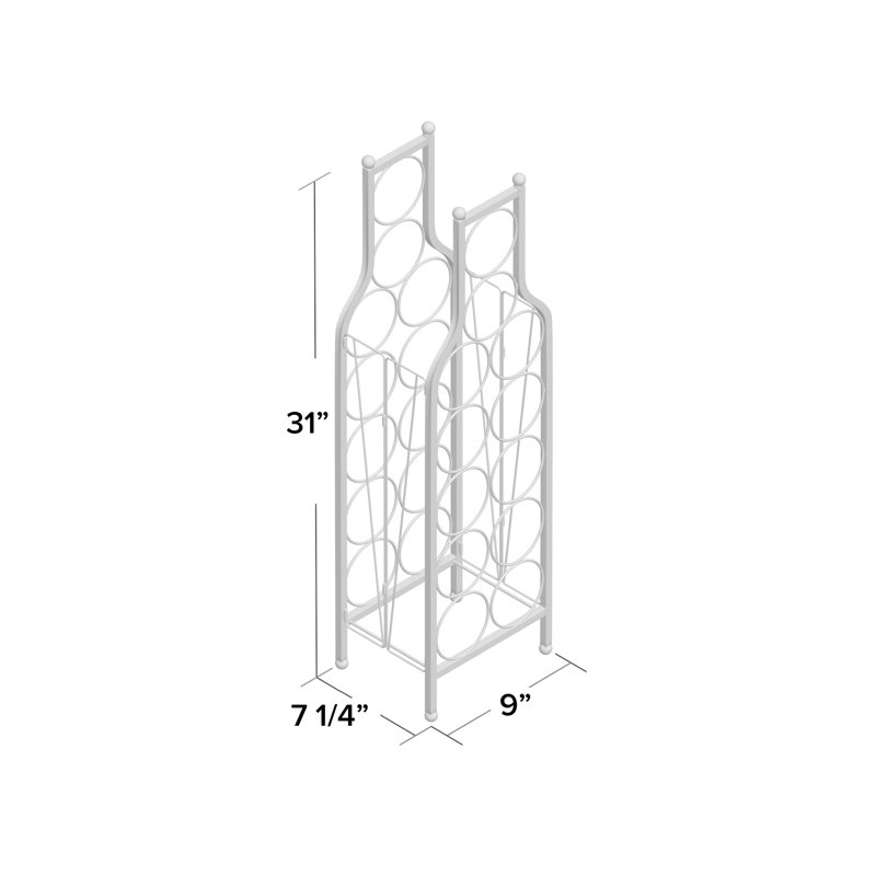 Latitude Run® Raishon 12 Bottle Floor Wine Bottle Rack & Reviews | Wayfair