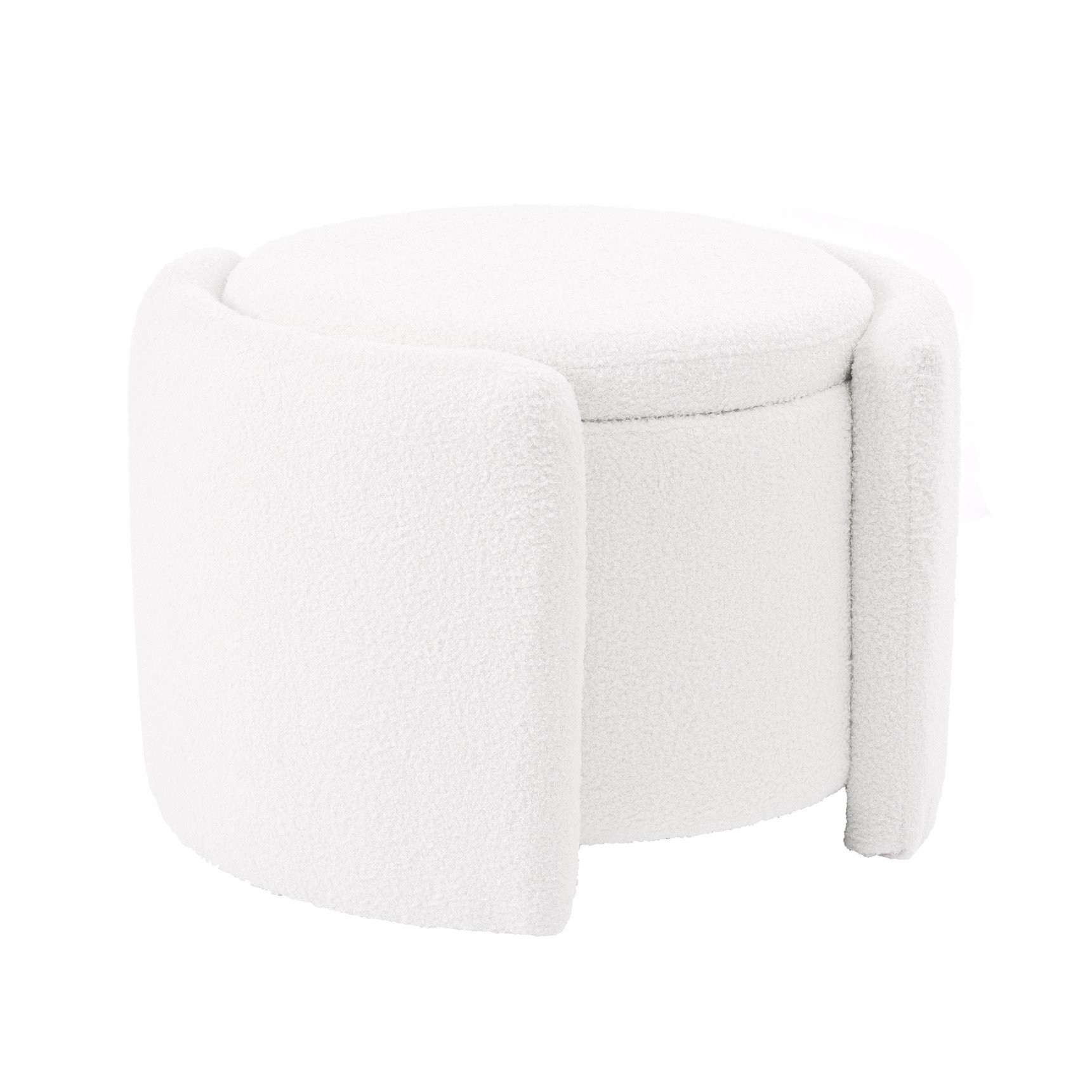 Ivy Bronx Stool - Solid Wood Frame, Internal Storage (white For Living ...