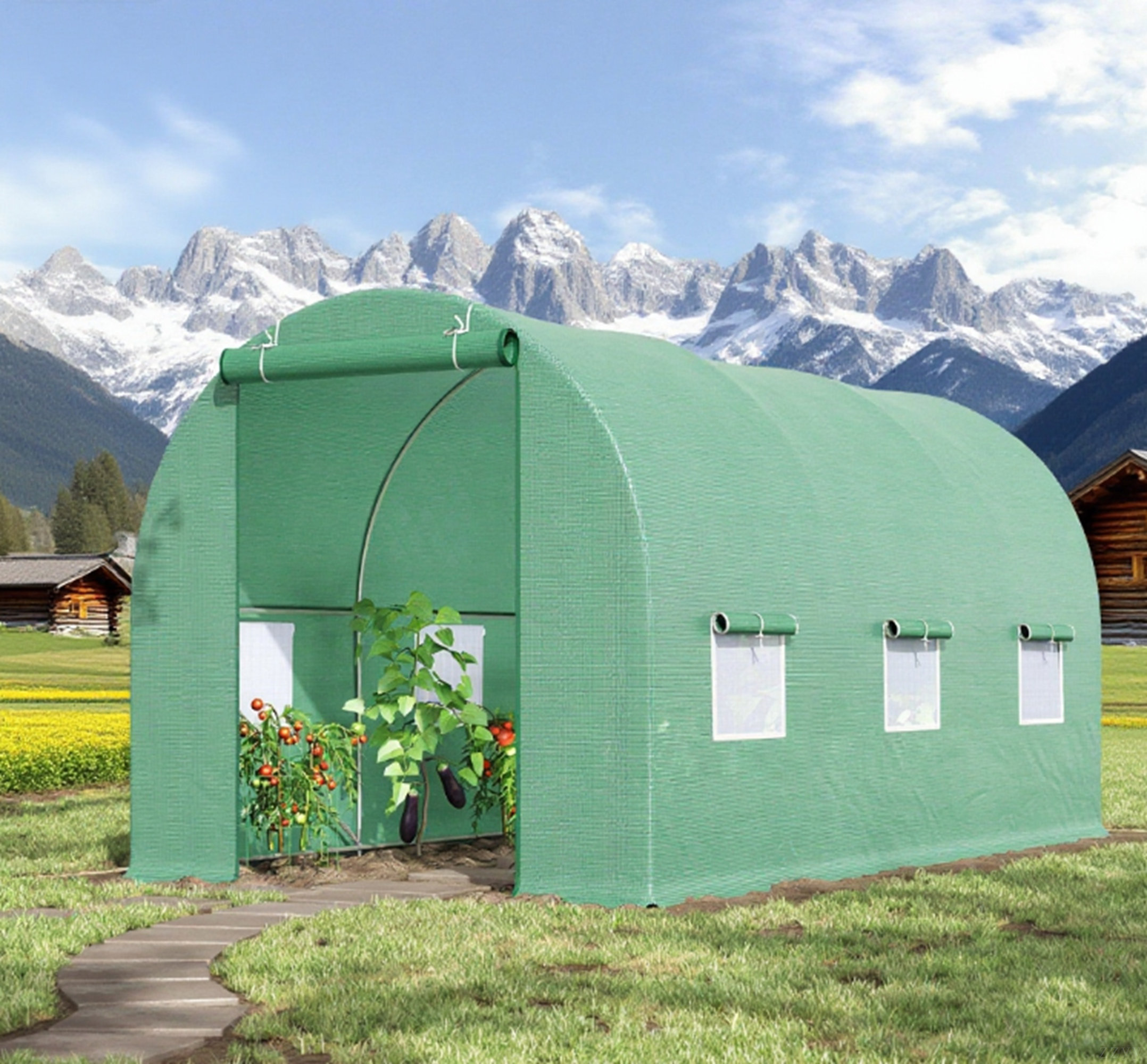 Galibens Walk-In Tunnel Hoop Greenhouse, Green House For Outside ...
