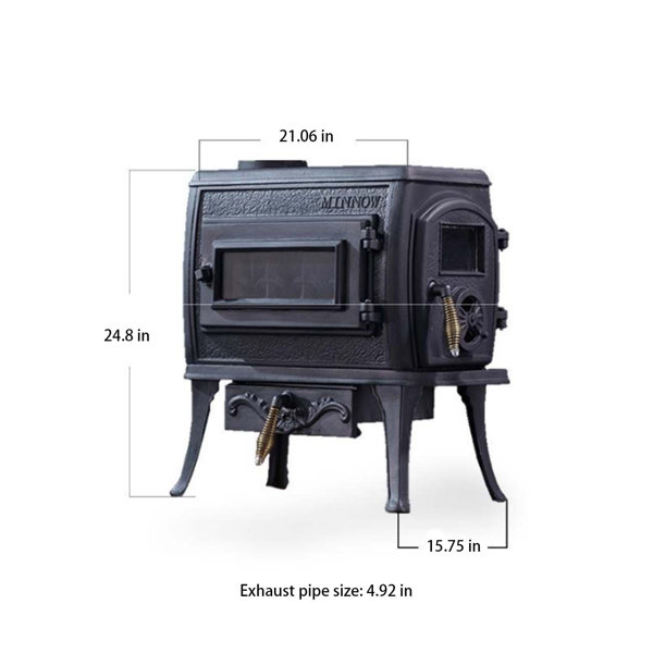 Hart Enjoy life Small cast iron domestic wood heating stove | Wayfair