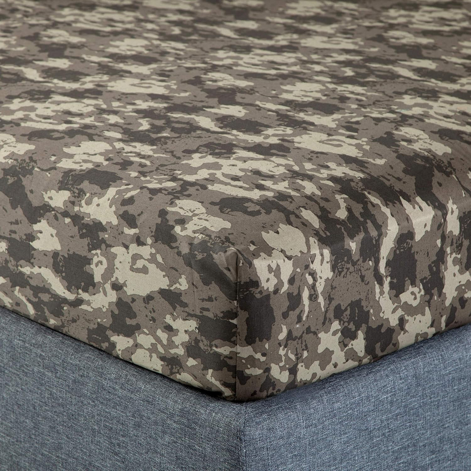 GLETED Camouflage Bedding Sheet Set 100% Cotton Militarily Style ...