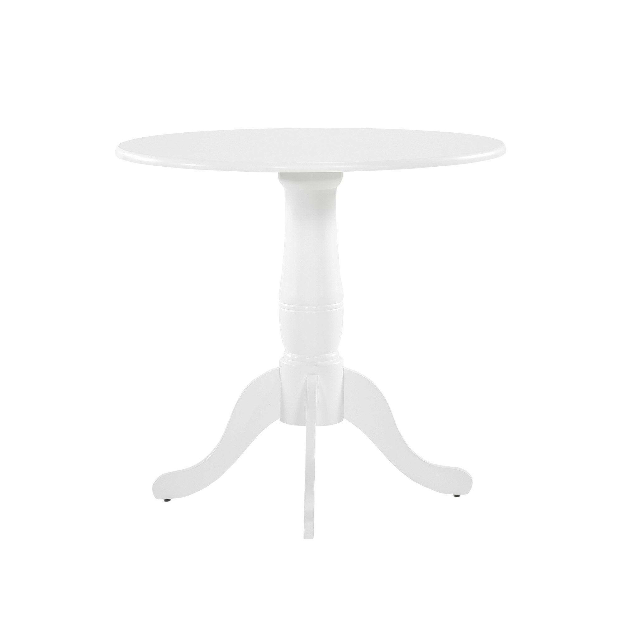 August Grove Table ronde à base de piédestal en bois de style ...