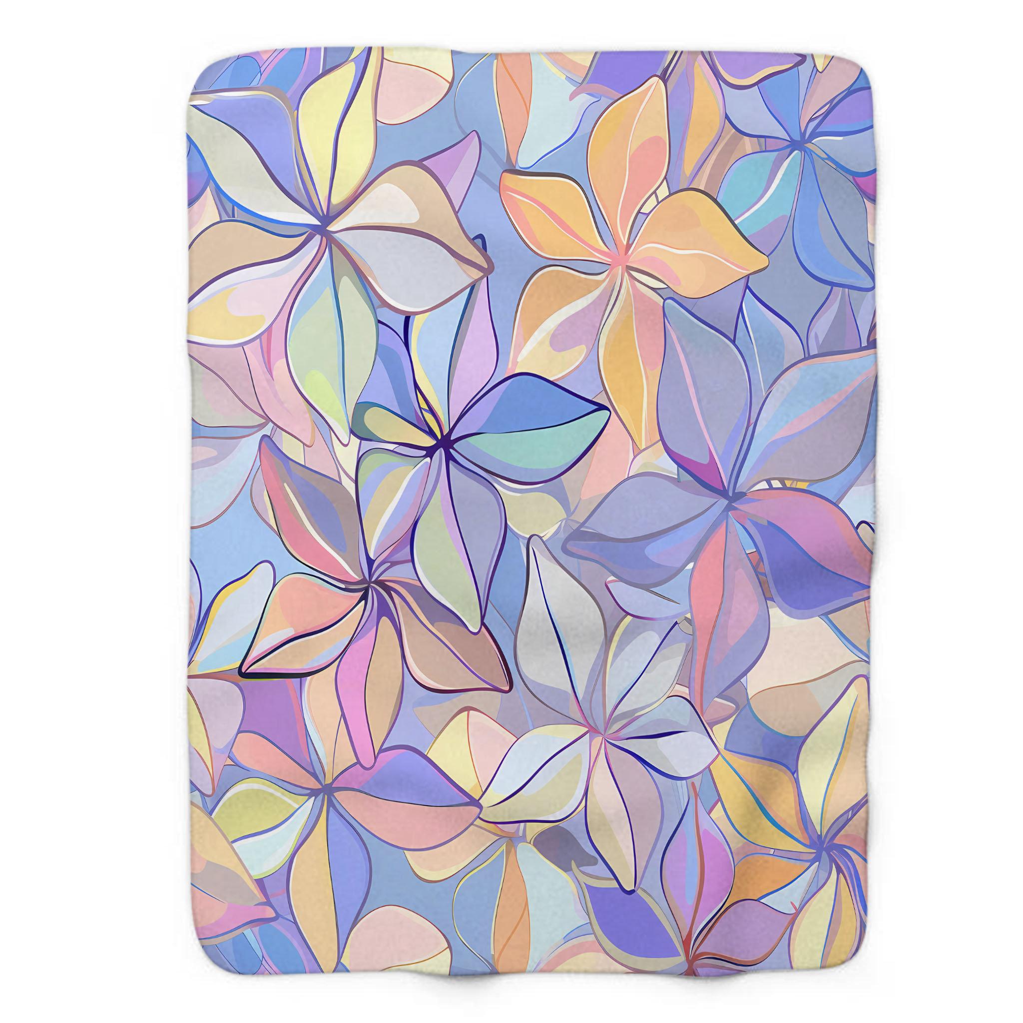 MentionedYou Ethereal Floral Windows - 1 Piece Premium Sherpa Blanket ...