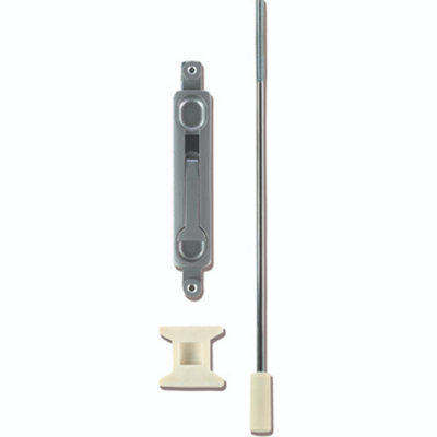 Global Door Controls Flush Bolt 12 in. Rod, 1/4 in. Offset in Aluminum ...