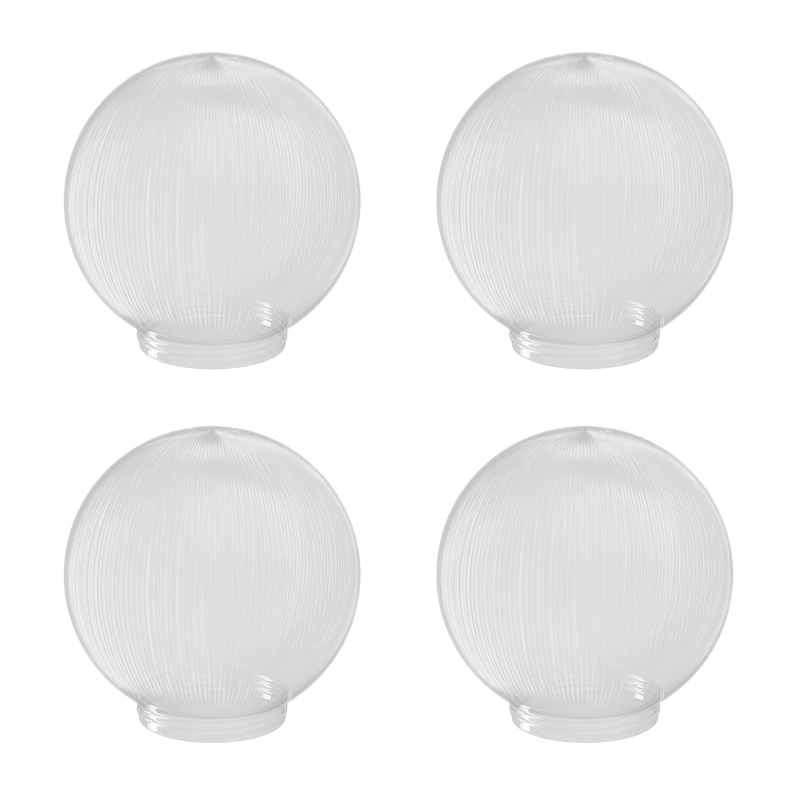 Solus 4 Pack of 6" Acrylic Transparent Shade | Wayfair