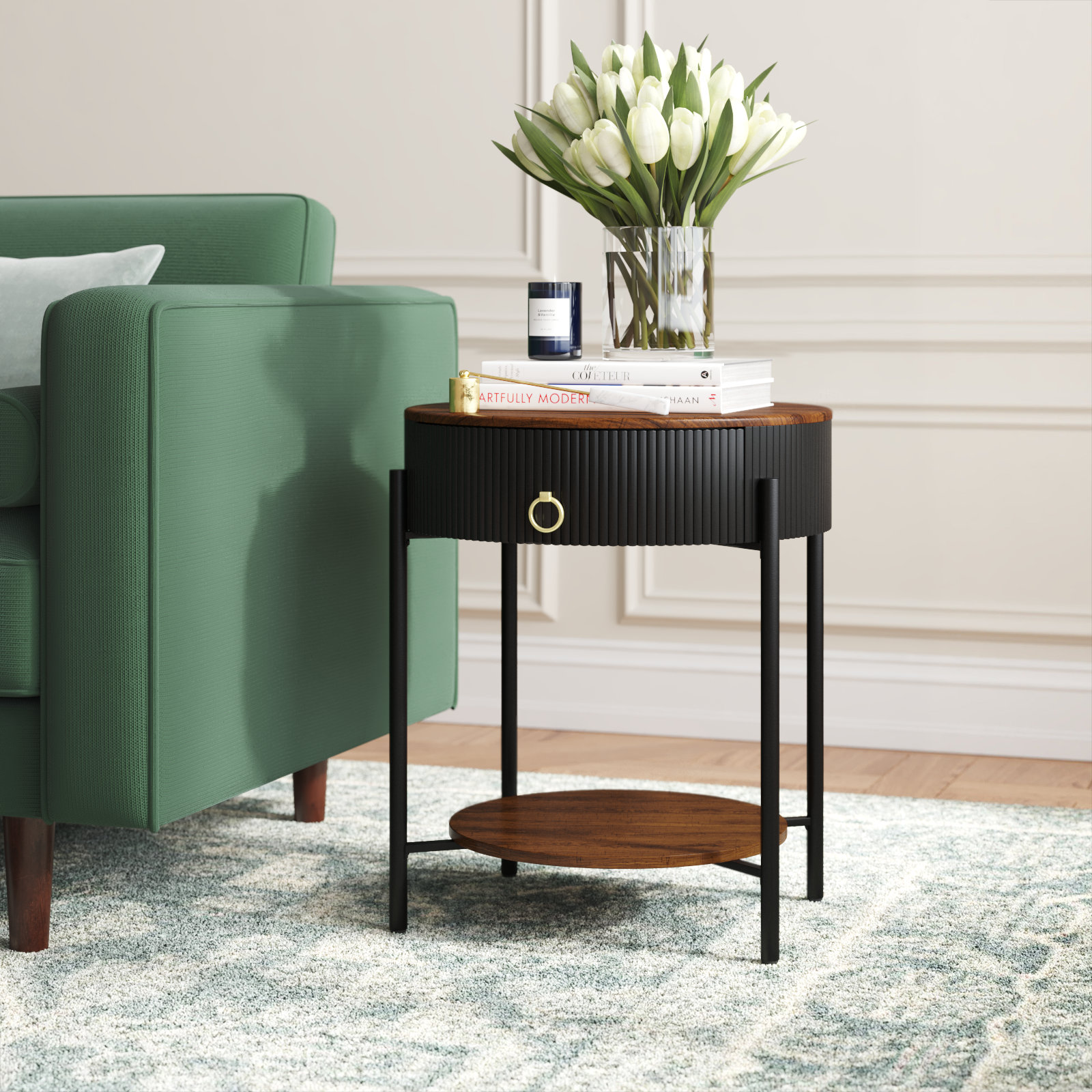 Willa Arlo™ Interiors Woodville End Table with Storage & Reviews | Wayfair