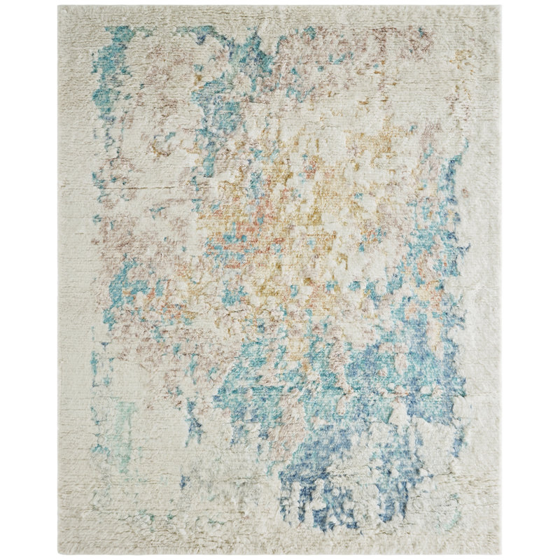Madison Couture Rugs Gilbertina Hand-Knotted Wool Abstract Area Rug in ...
