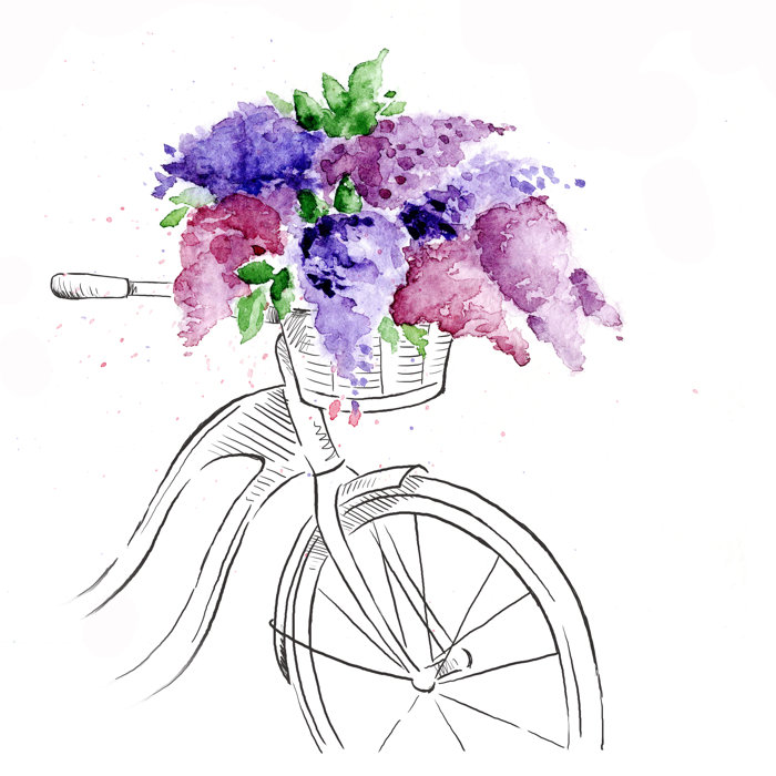 Wildon Home® Ciacchi " Cycling In The Park " by Maria-Hunter Painting ...