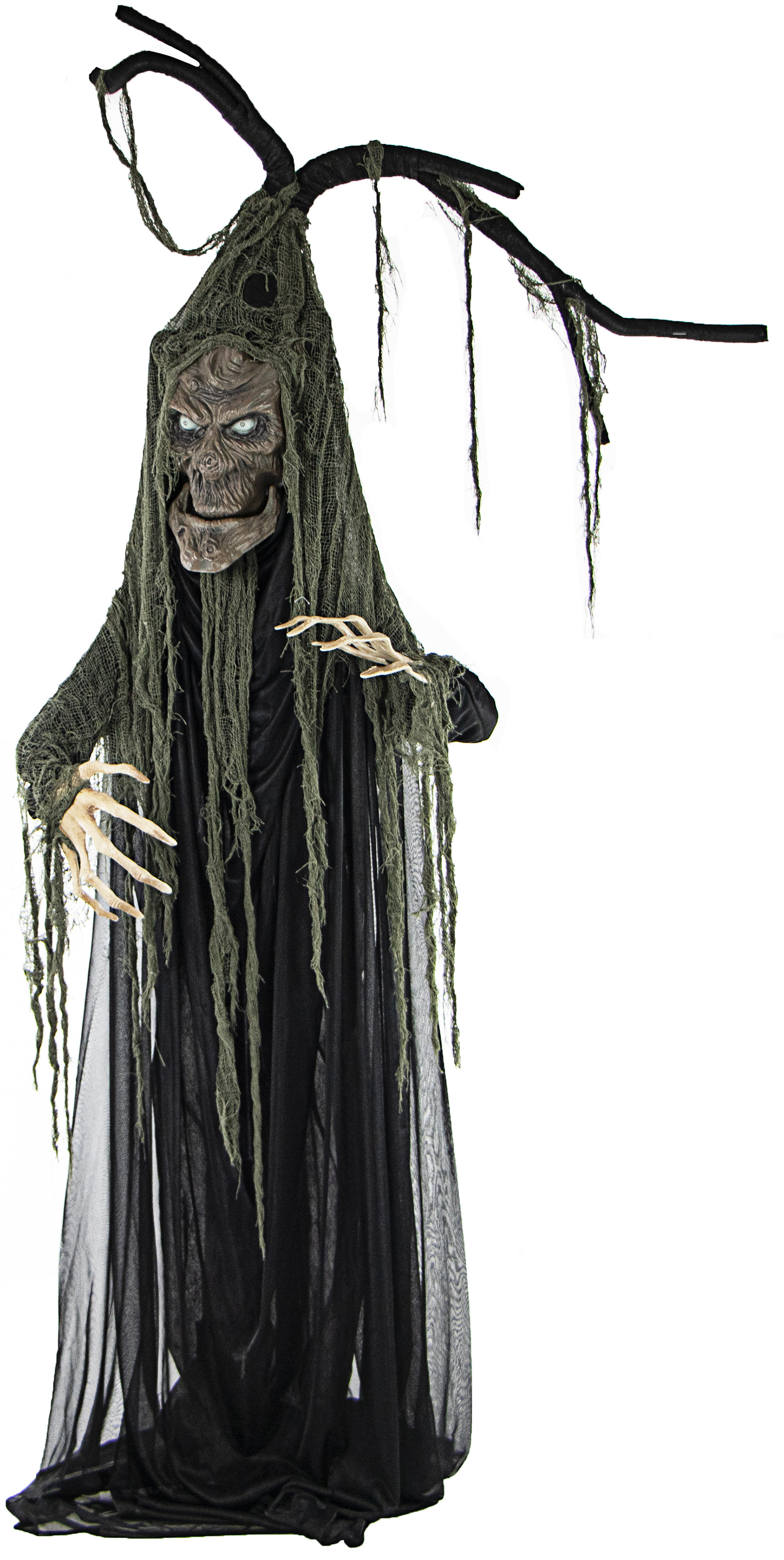 Haunted Hill Farm Life-size Poseable Talking Tree with Moving Mouth ...