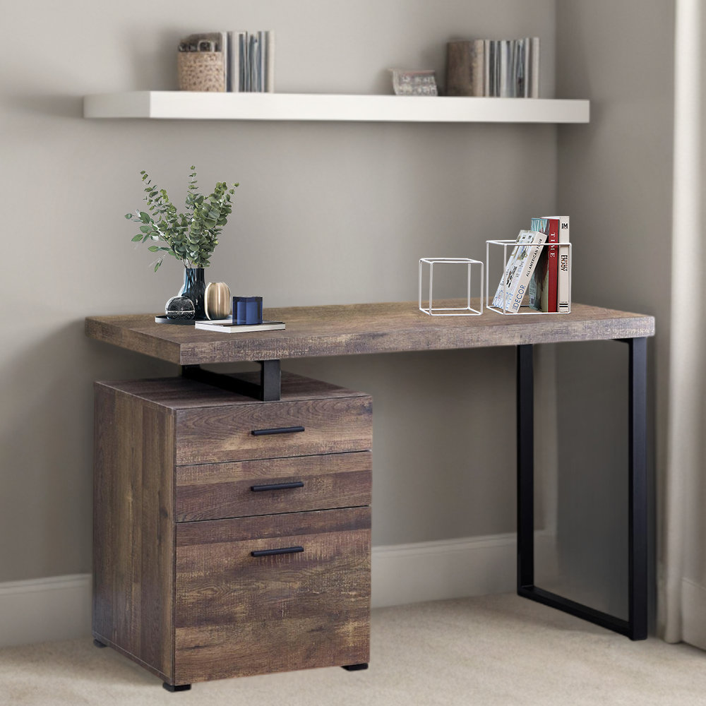 Foundry Select Desk with file cabinet drawers. - Wayfair Canada