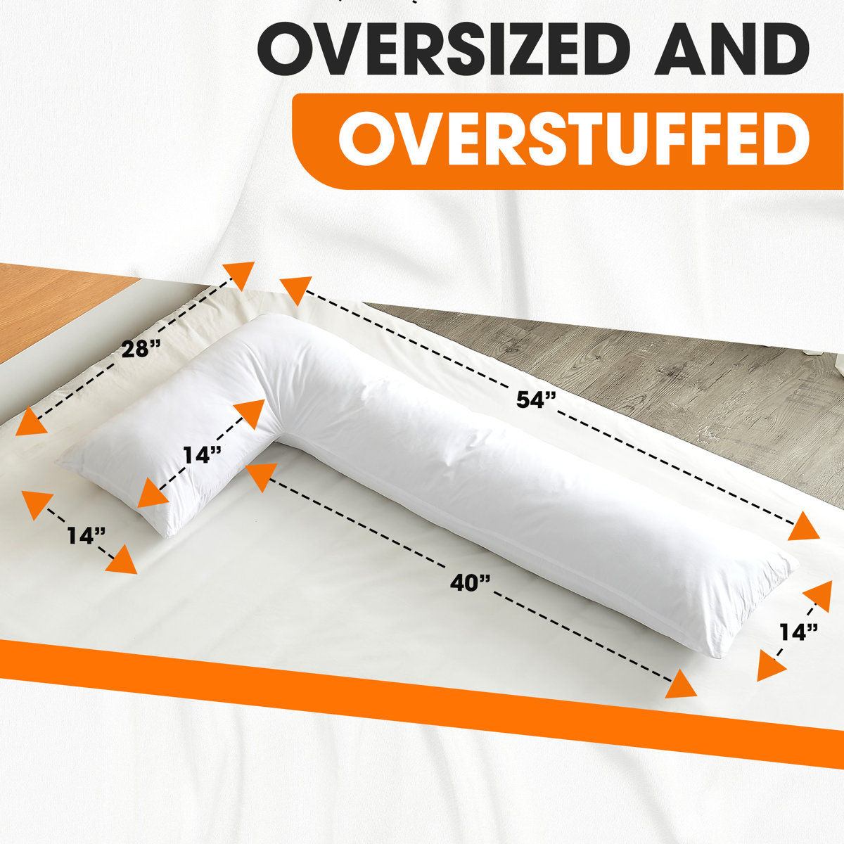 Arsuite Arwen Total L Shaped Fiber Body Pillow & Reviews | Wayfair