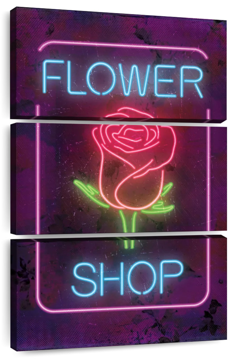 Elephant Stock Rose Flower Wall Sign | Wayfair