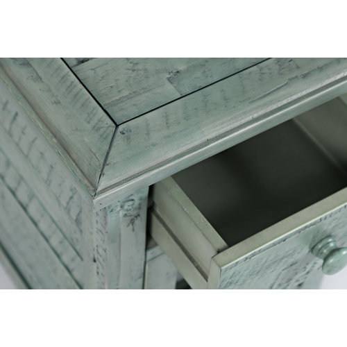 Kelly Clarkson Home Beth Solid Wood End Table with Storage and Built-In ...