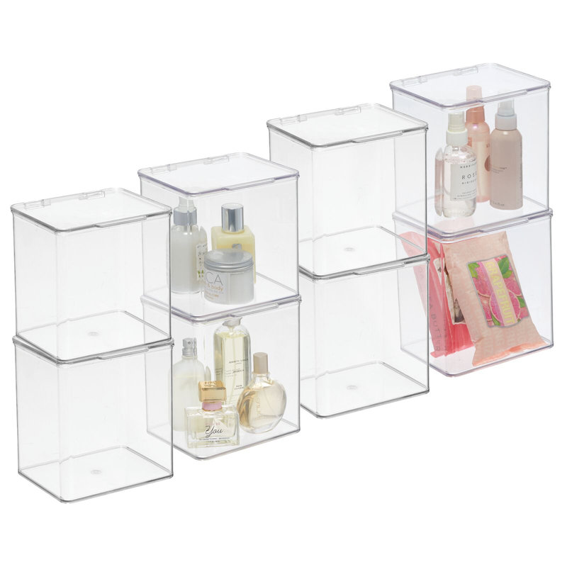 mDesign Plastic Storage Bin Set | Wayfair