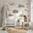 Lark Manor™ Construction Vehicles Wallpaper Cartoon Playful Wall Mural ...