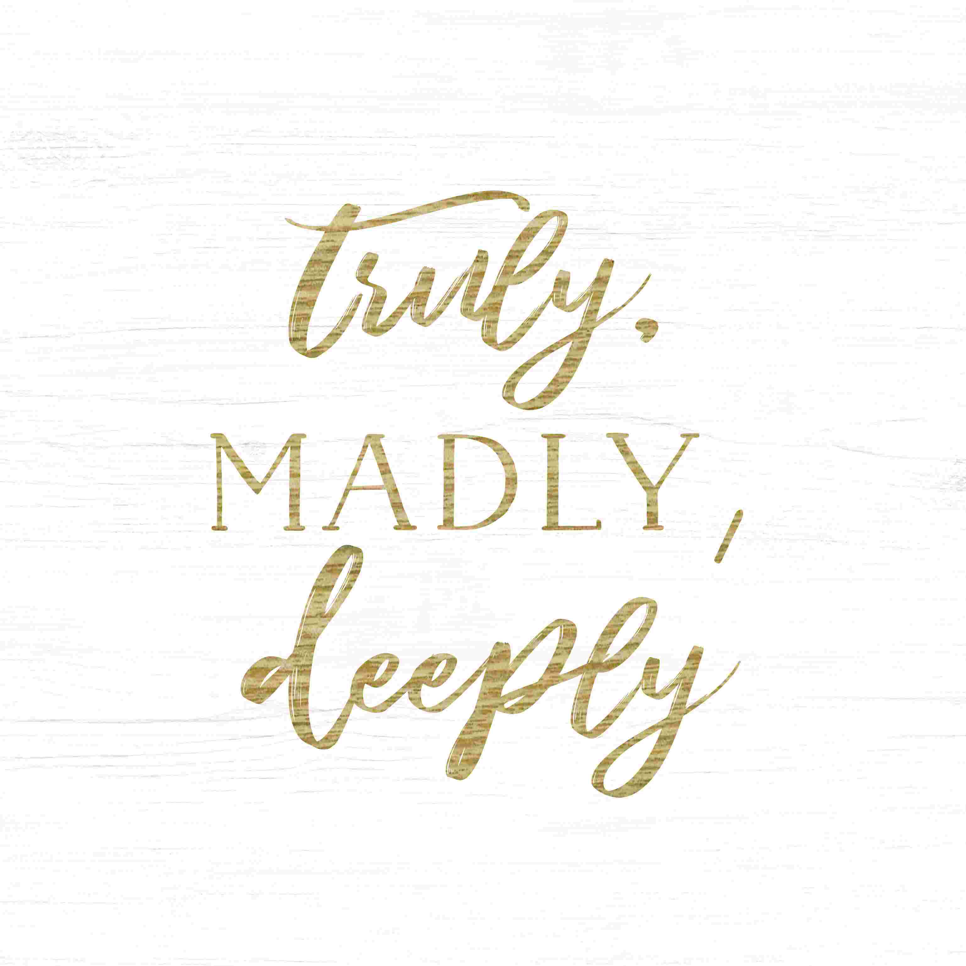 Trinx Truly Madly Deeply - Wrapped Canvas Painting | Wayfair