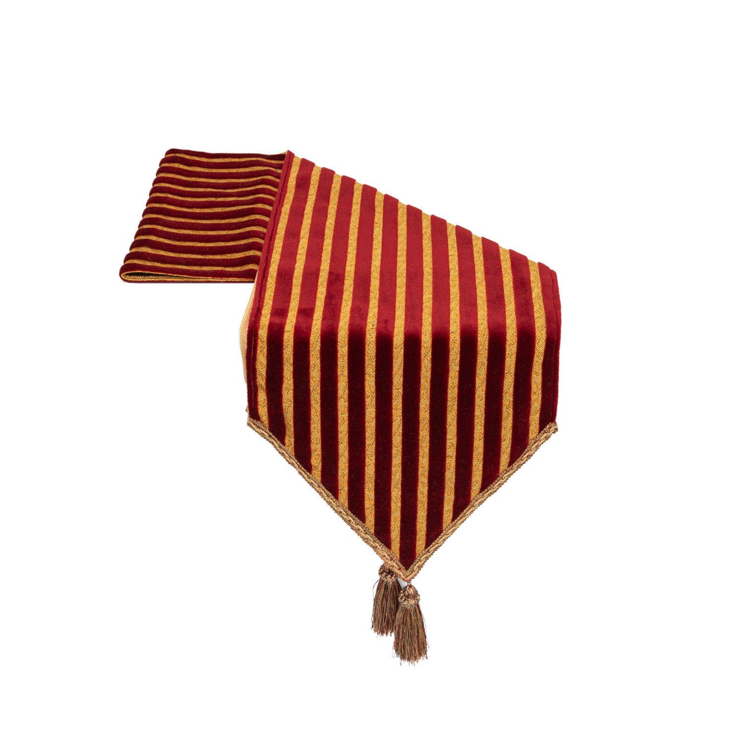 Dakota Fields Fancy Vertical Stripe European Imported Cut-Velvet ...