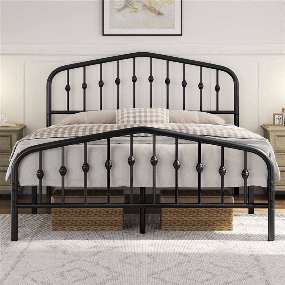 Laurel Foundry Modern Farmhouse® Valor Bed Frames Metal Platform Bed ...