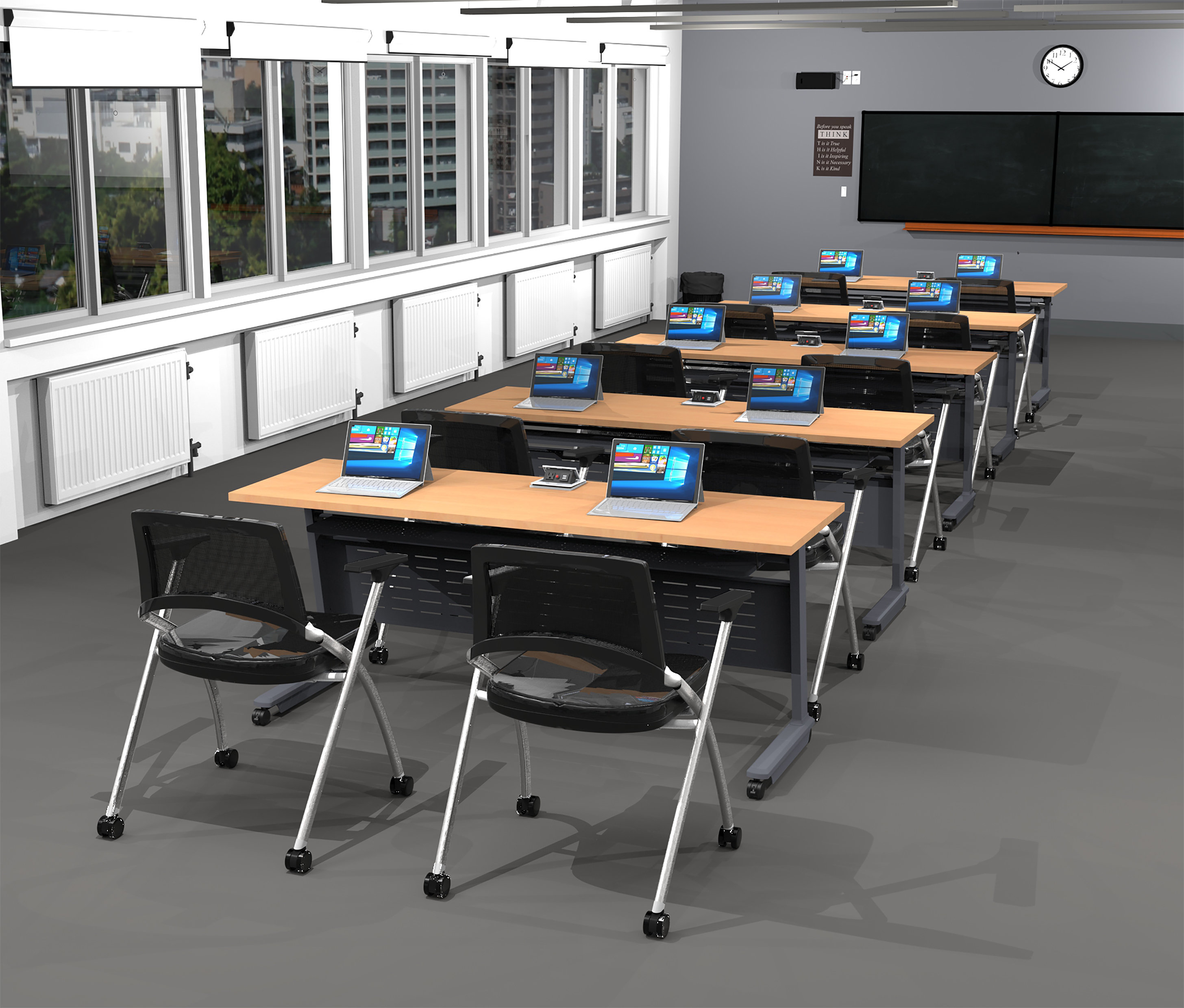 Inbox Zero Benica 10 Person Training Meeting Seminar Tables with ...