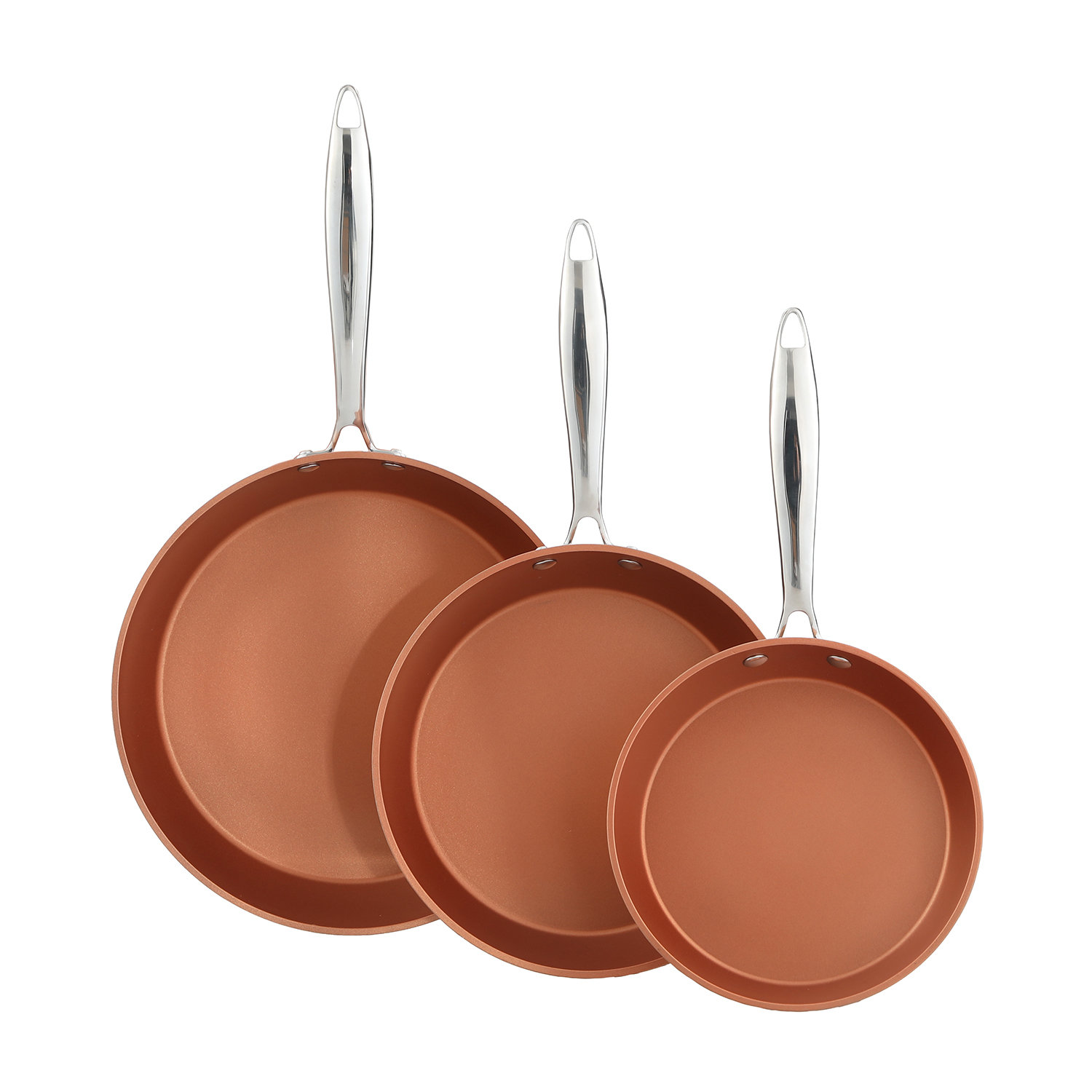 Prep & Savour Doriel 3 Piece Aluminum Non Stick Cookware Set & Reviews ...